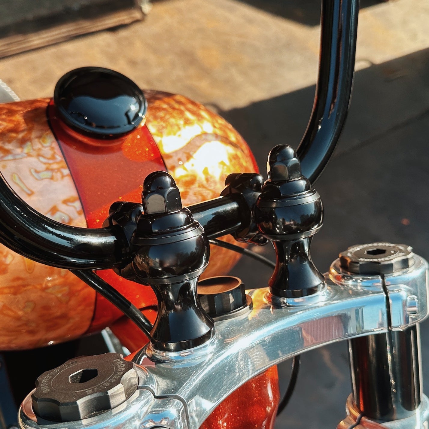 Risers + Handlebars– Indian Larry Motorcycles