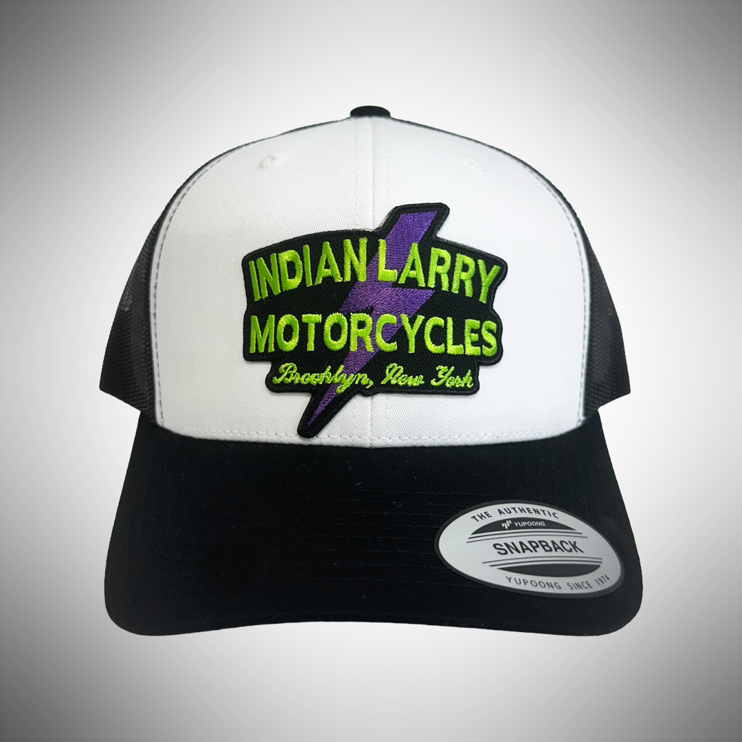 Indian Larry Patch Trucker Hat - Green/Purple– Indian Larry Motorcycles