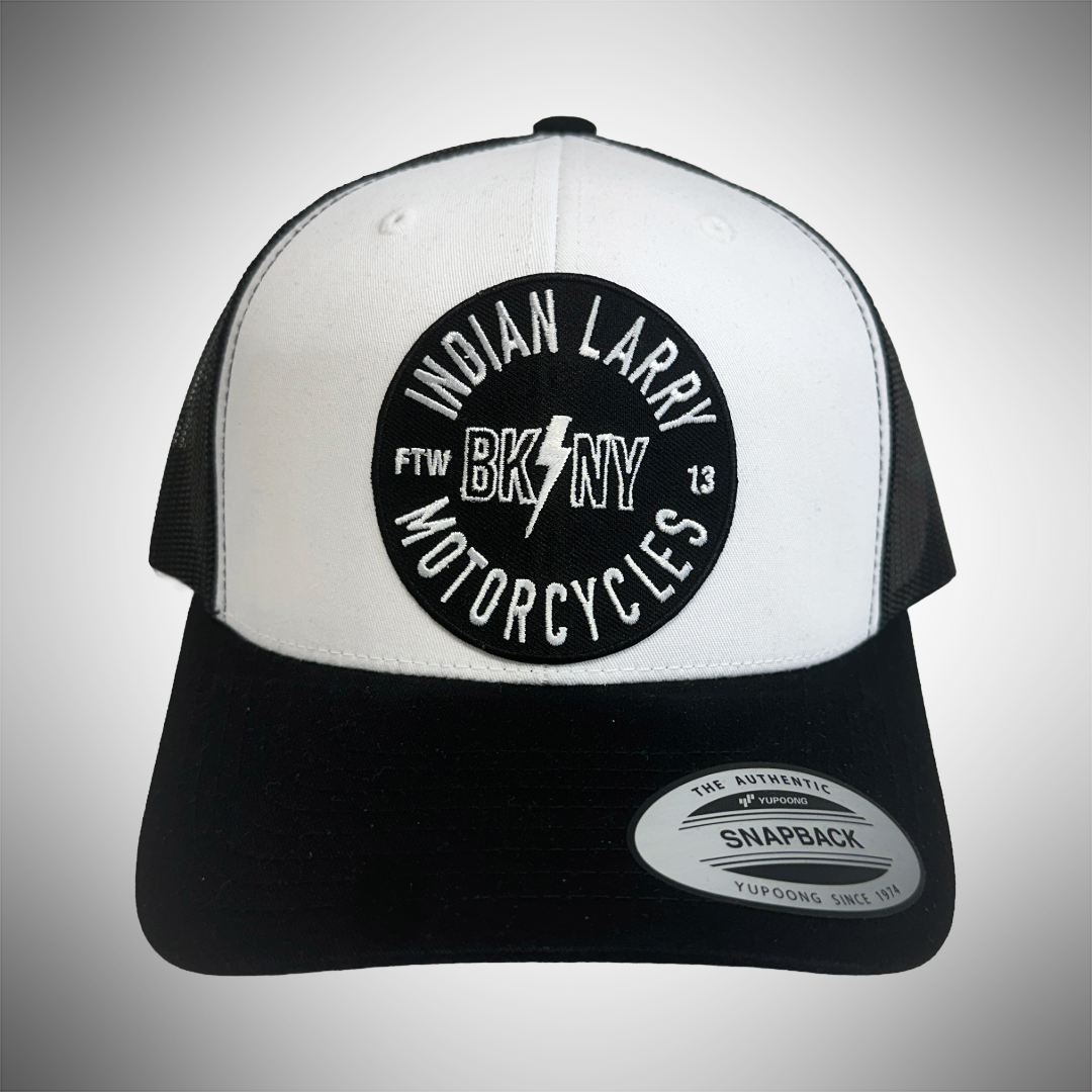 Indian Larry Patch Trucker Hat - Black/White– Indian Larry Motorcycles
