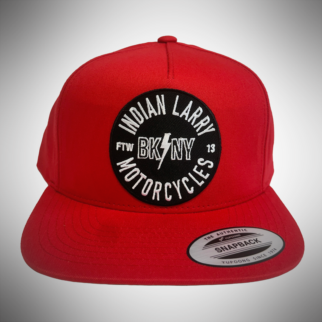 Indian Larry Red Snapback Hat - Black/White– Indian Larry Motorcycles