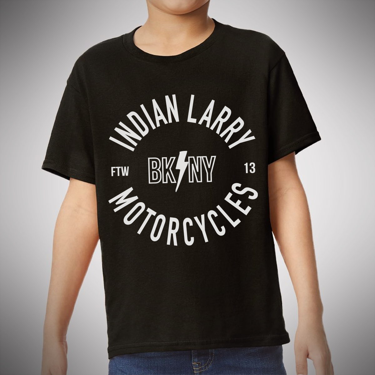 Indian Larry BK/NY Kids Tee– Indian Larry Motorcycles