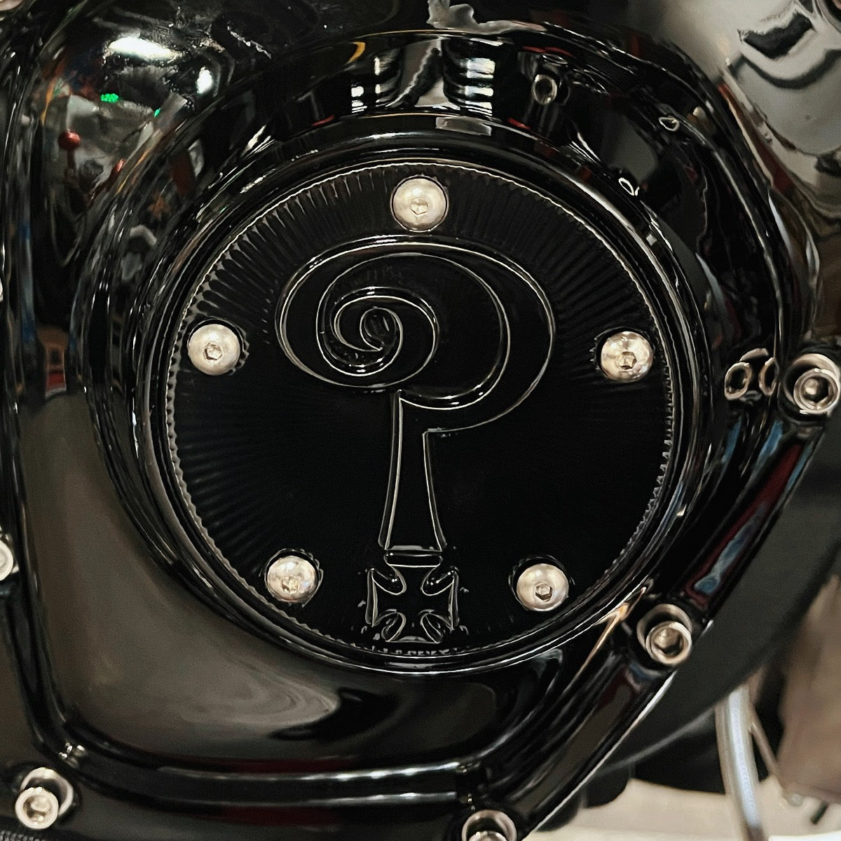 Question Mark 5 Hole Points Cover - Gloss Black (M8 ADAPTER AVAILABLE ...