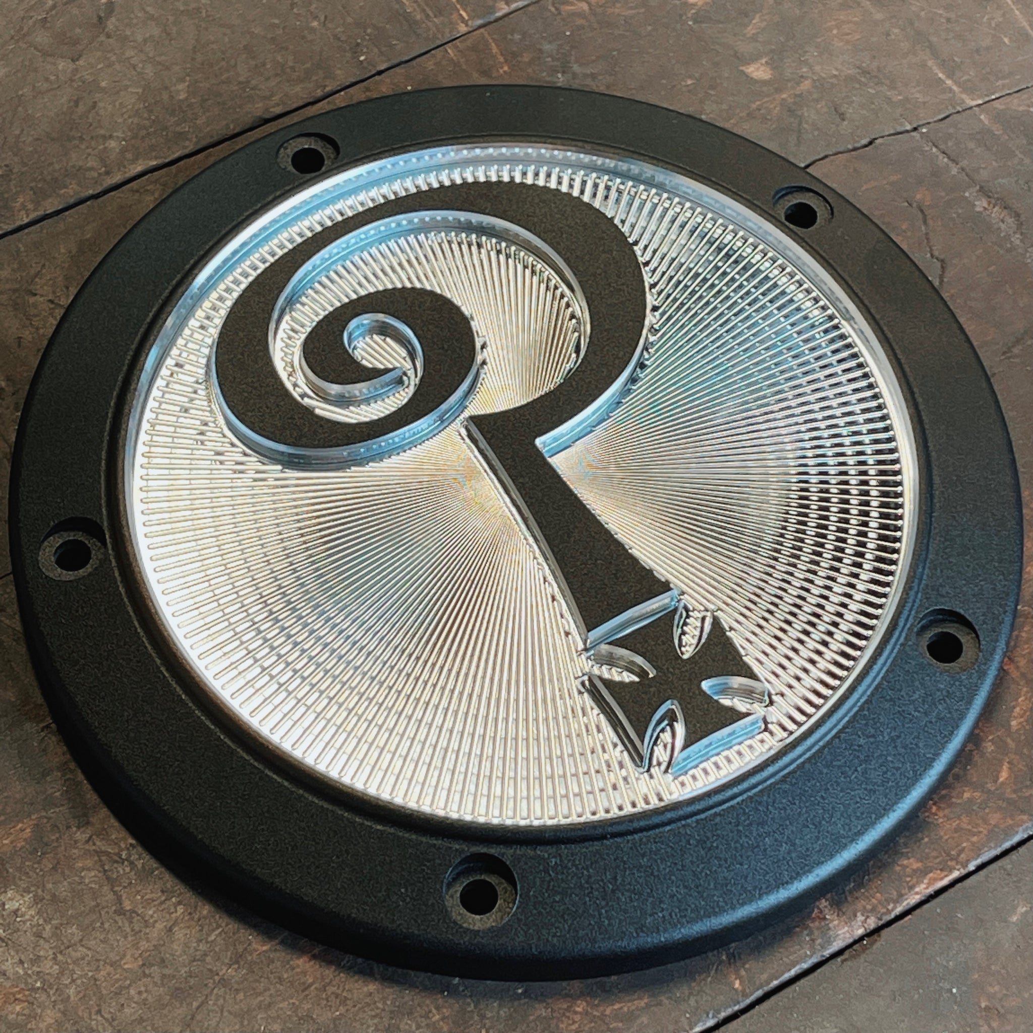 Question Mark M8 Softail Derby Cover - Matte Black + Aluminum– Indian ...