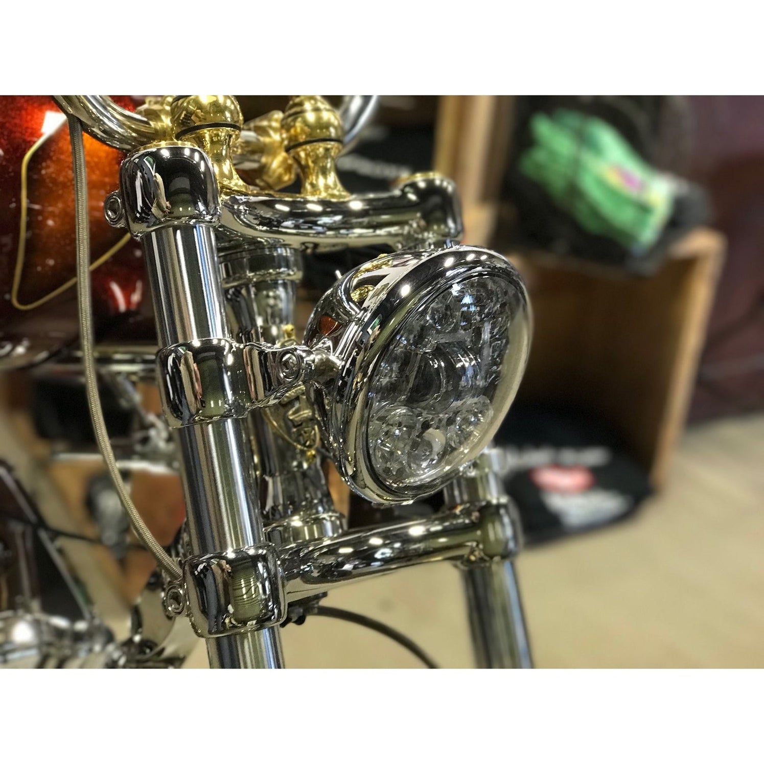 Indian Larry Gloss Black Triple Tree– Indian Larry Motorcycles