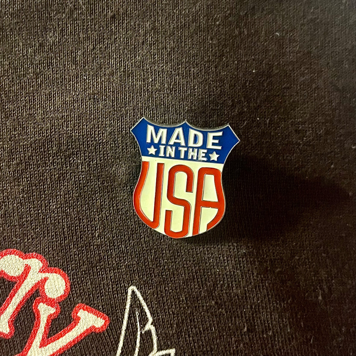 Vintage Made in the USA Pin– Indian Larry Motorcycles