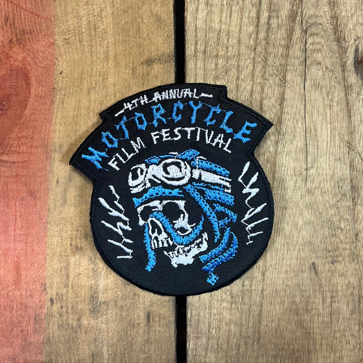 4th Annual Motorcycle Film Festival Patch– Indian Larry Motorcycles