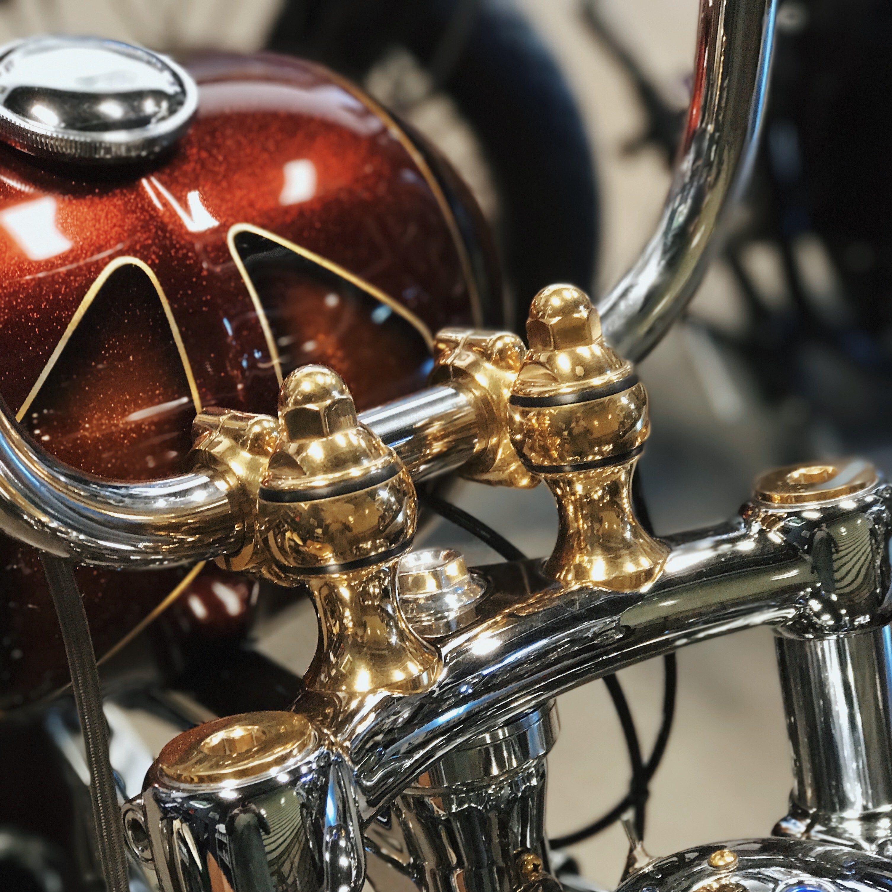 Throwback Risers - Brass– Indian Larry Motorcycles