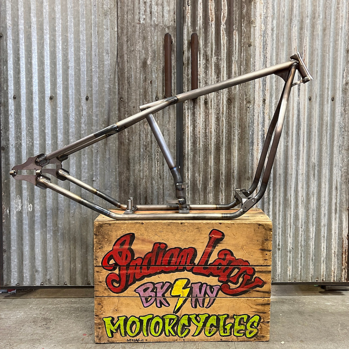 Gooseneck Wishbone Frame– Indian Larry Motorcycles