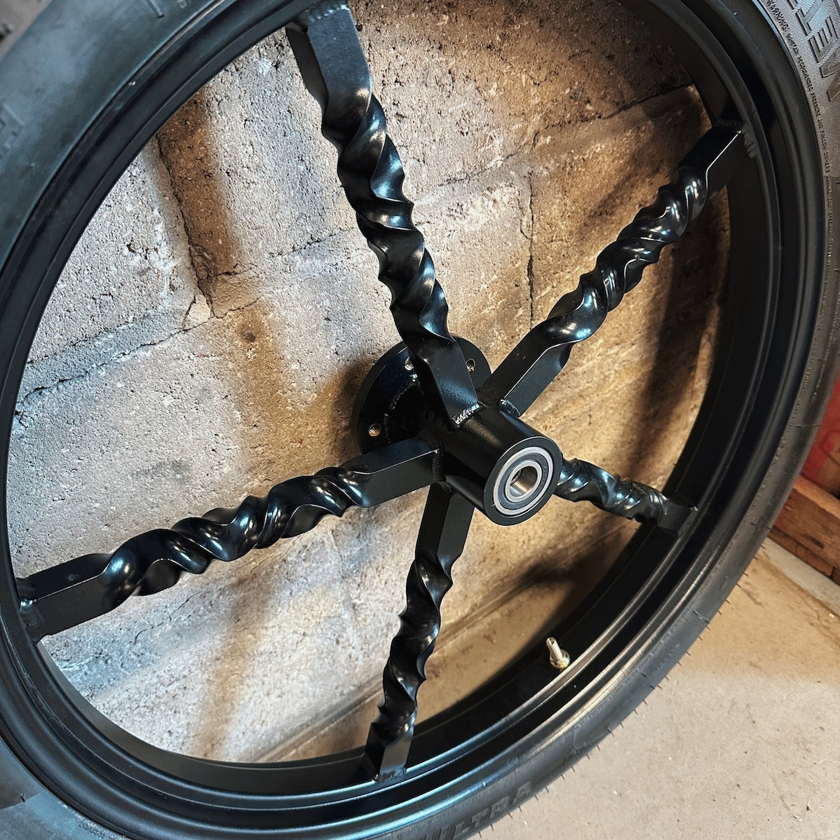 Black Twisted Rims + Tires– Indian Larry Motorcycles